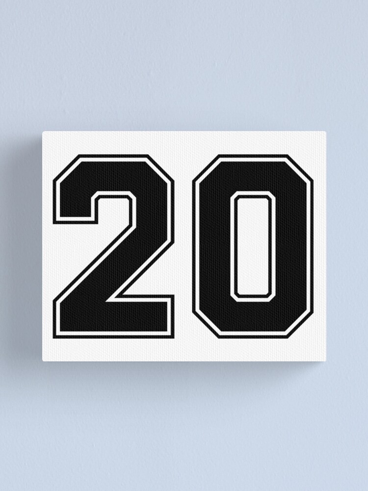 Lienzo «Número de camiseta deportiva clásica de fútbol americano ...