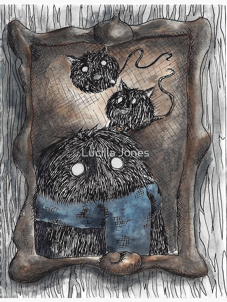 "Scruffle portrait (repeat pattern)" Sticker for Sale by ...