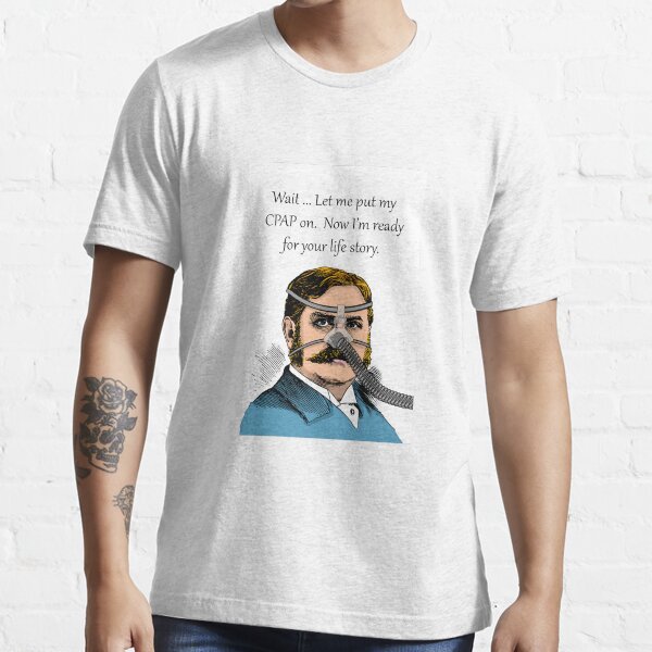 "Funny CPAP Image Moustache Man" T-shirt for Sale by ShoaffBallanger ...