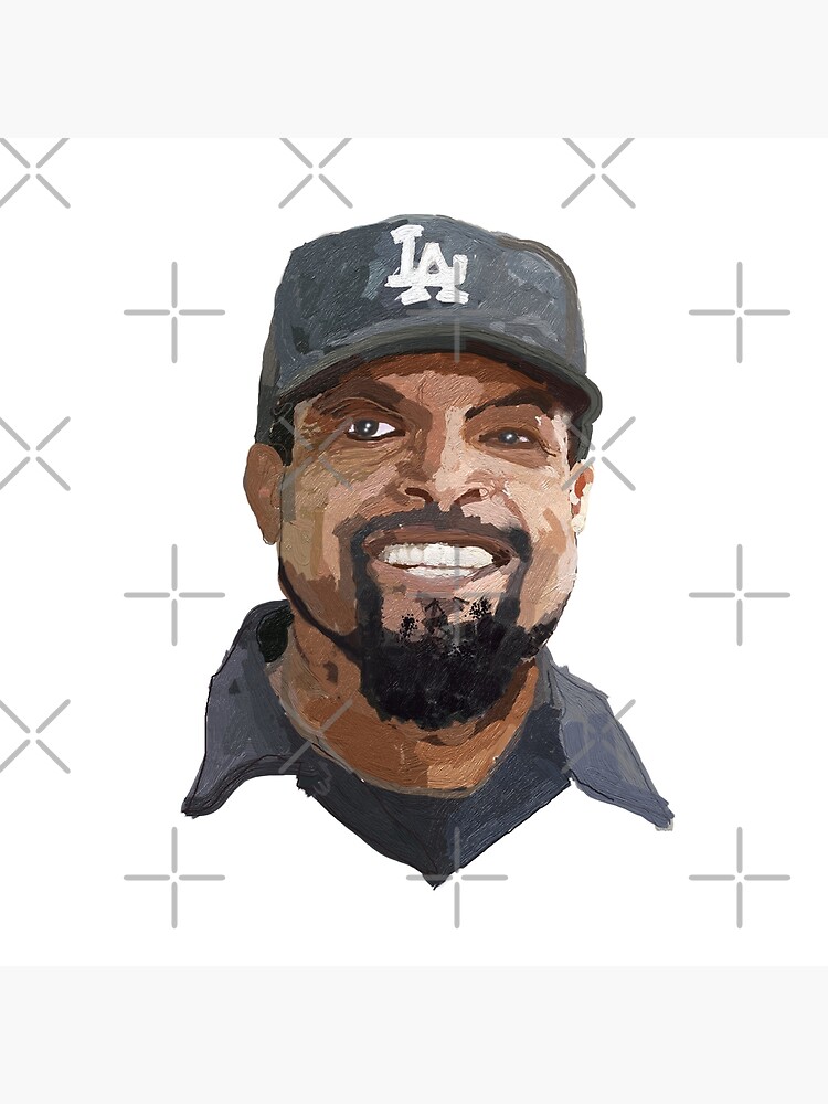 "american rapper ice cube portrait | ice cube rapper portrait " Canvas ...