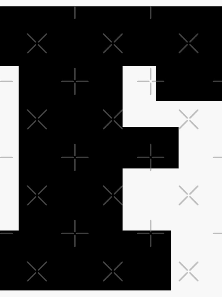 "Alphabet F (Uppercase letter f), Letter F" Sticker for Sale by ...