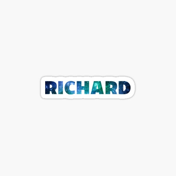 "Richard" Sticker by lucy-mac | Redbubble