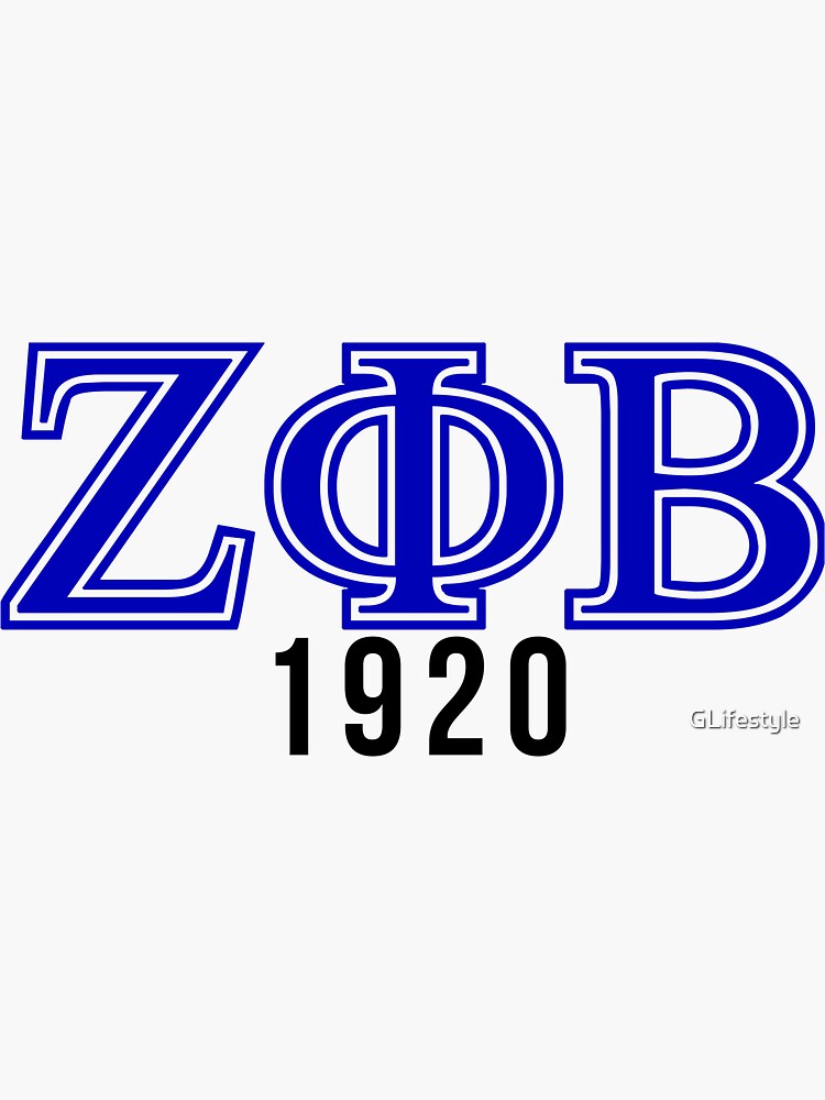 "Zeta Phi Beta - 1920 " Sticker for Sale by GLifestyle | Redbubble