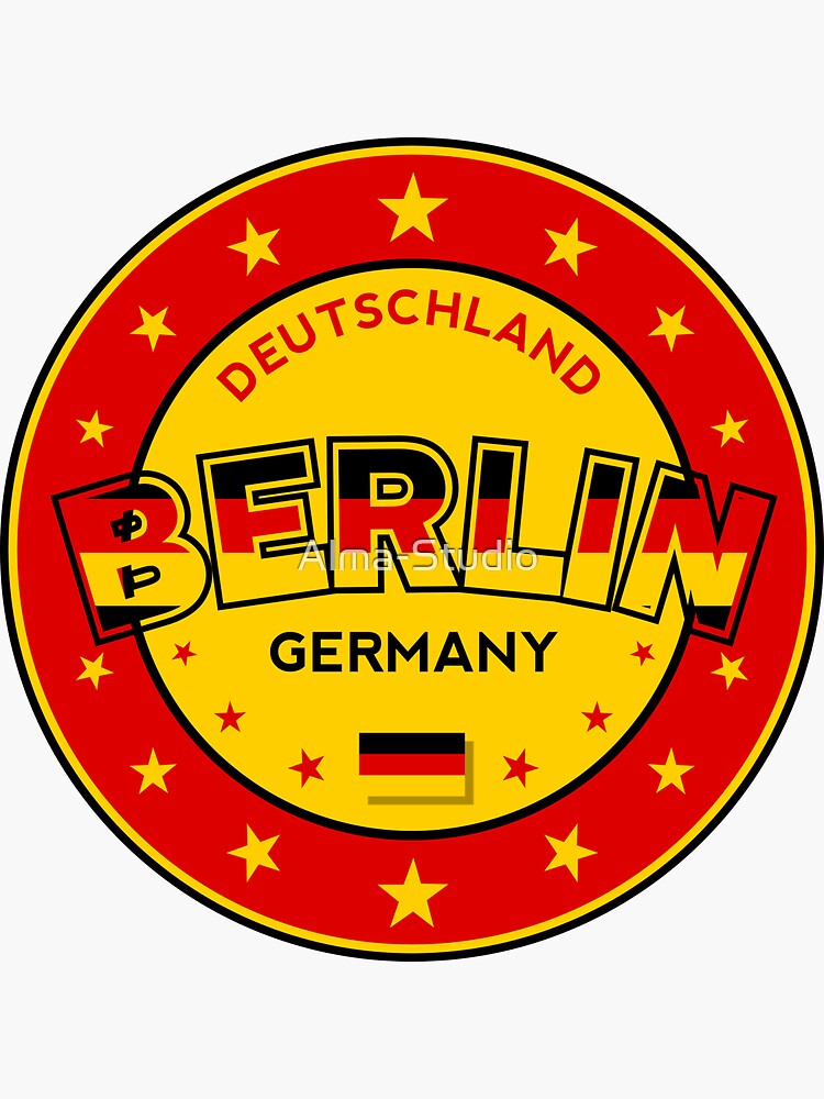 "Berlin, Germany, Berlin sticker" Sticker for Sale by Alma-Studio ...