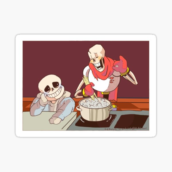 "Sans and Papyrus" Sticker for Sale by LolitaCrow | Redbubble