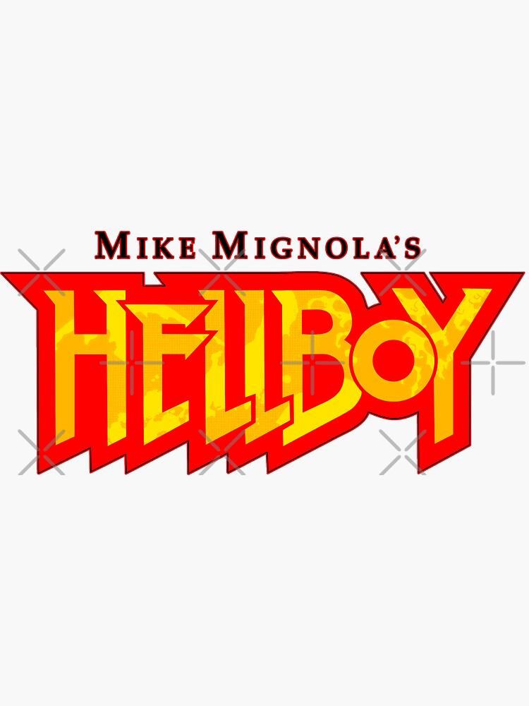 "HELLBOY Logo" Sticker for Sale by akbangar | Redbubble