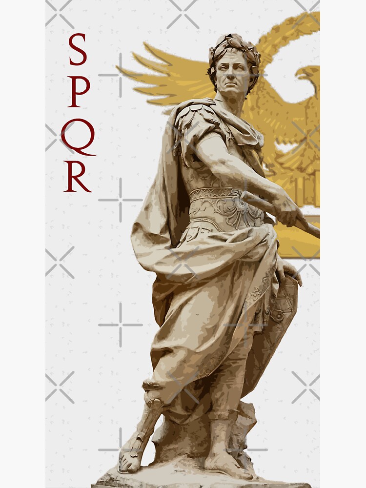 "SPQR Julius Caesar" Sticker for Sale by Fatima404 | Redbubble
