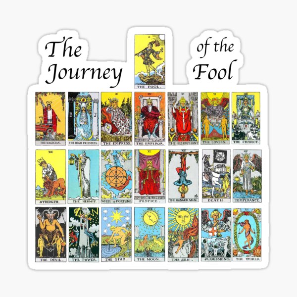 "The Journey of The Fool - Rider Waite Smith Tarot Card Deck Trumps ...