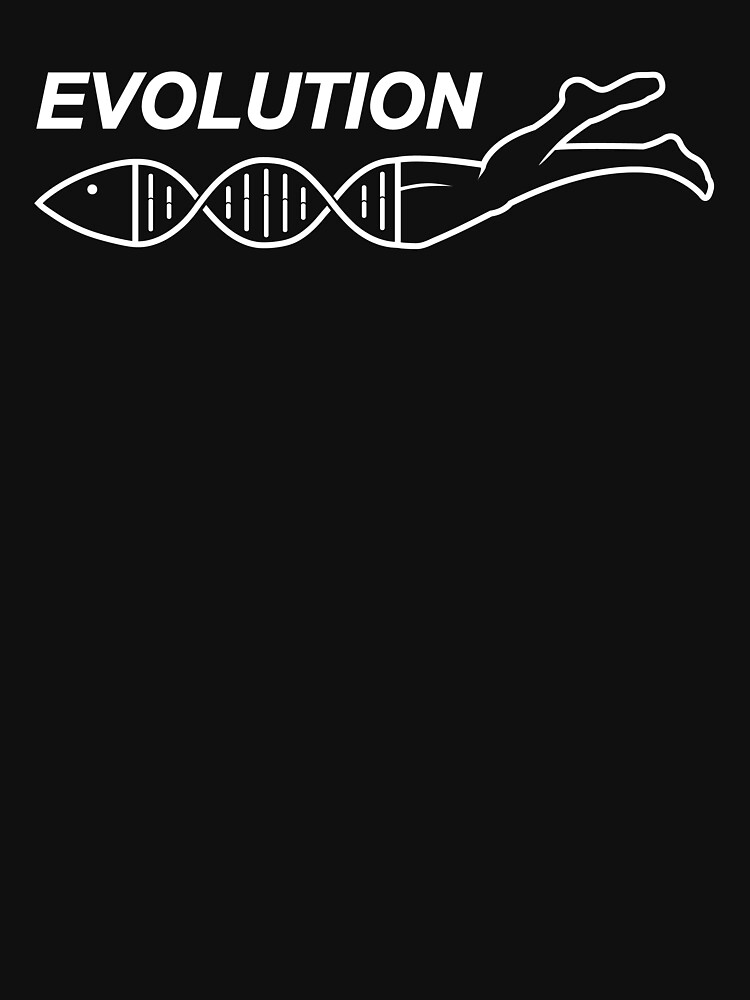 "Evolution DNA Jesus fish" T-shirt for Sale by VectorView | Redbubble ...