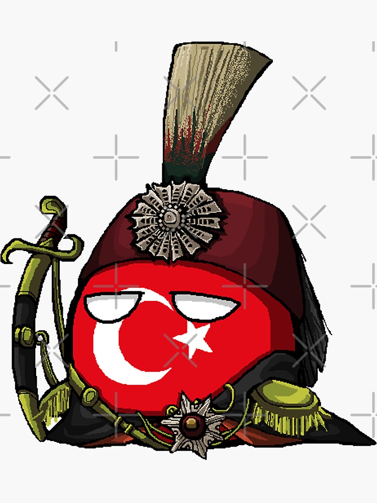 "Polandball: Ottomanball" Sticker for Sale by VeteranAlpha | Redbubble