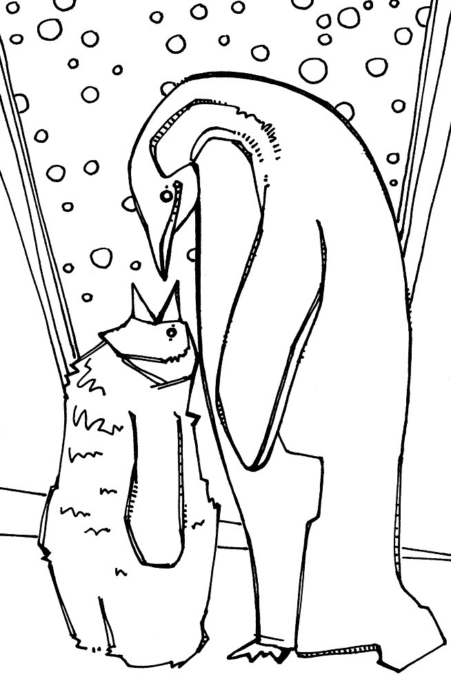 Emperor Penguin Coloring Page Free Printable Coloring Pages
