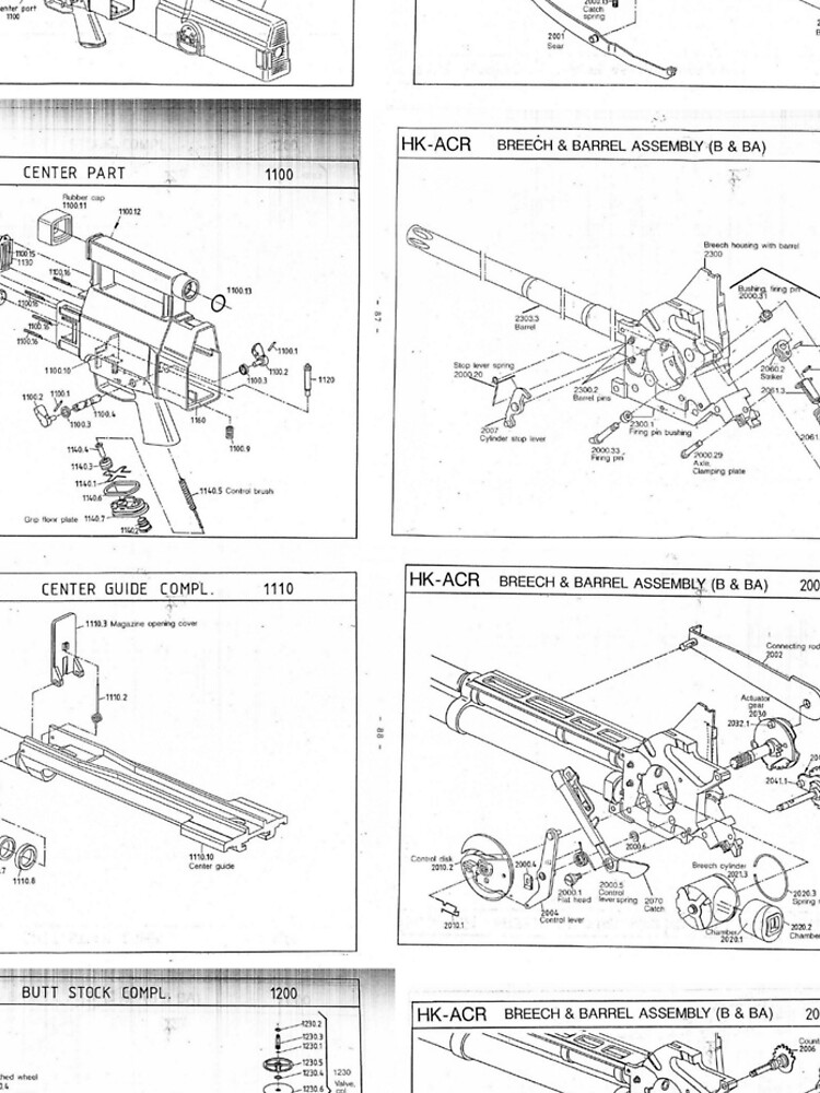"HK G11 ACR Blueprint" Leggings for Sale by RagsPete | Redbubble