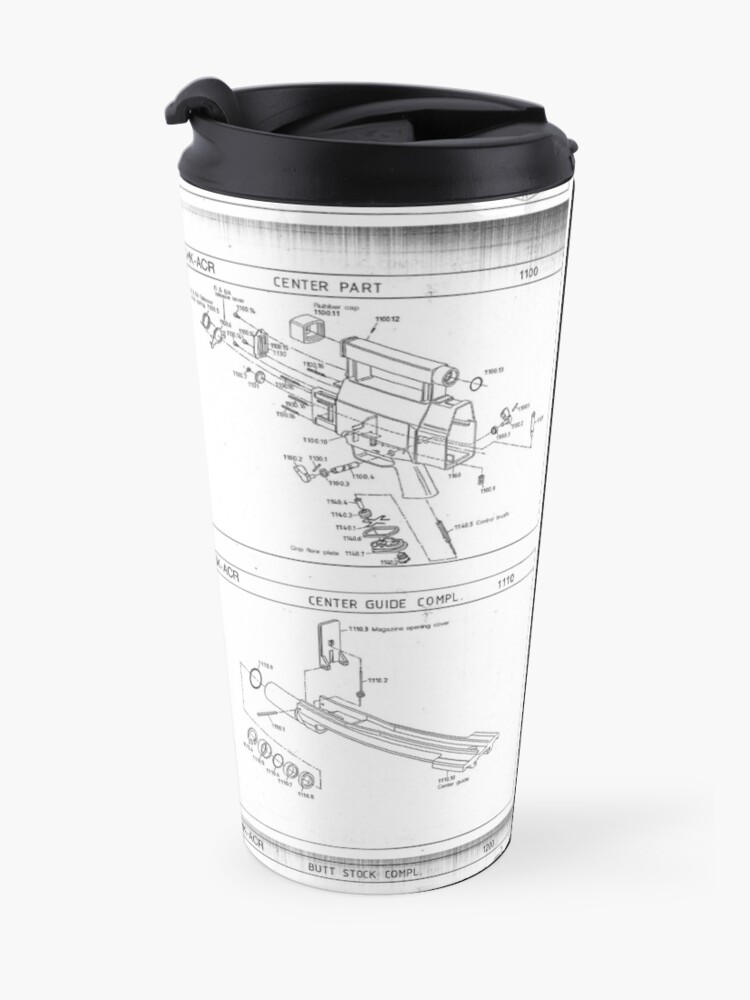 "HK G11 ACR Blueprint" Travel Mug by RagsPete | Redbubble