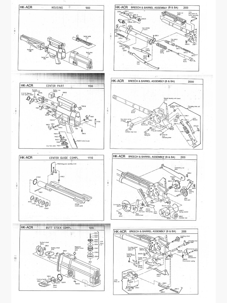 "HK G11 ACR Blueprint" Poster for Sale by RagsPete | Redbubble