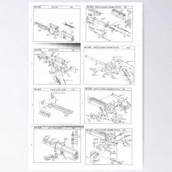 "HK G11 ACR Blueprint" Poster for Sale by RagsPete | Redbubble