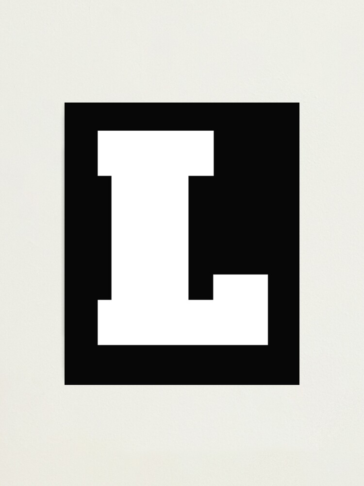 "Alphabet L (Uppercase letter l), Letter L" Photographic Print by ...