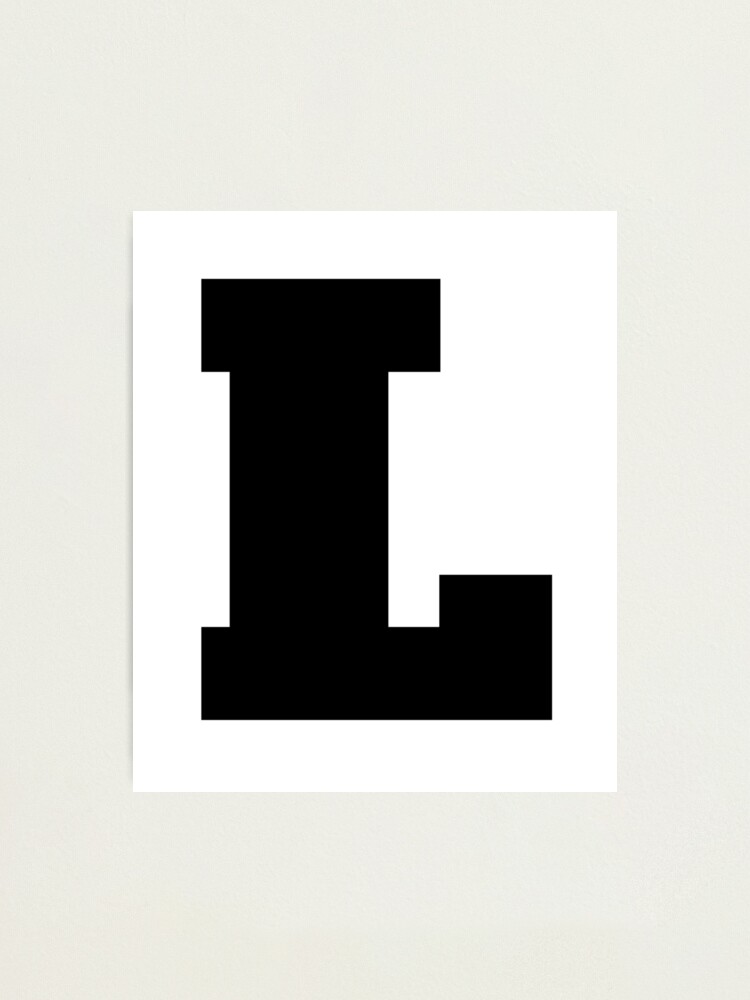"Alphabet L (Uppercase letter l), Letter L" Photographic Print for Sale ...