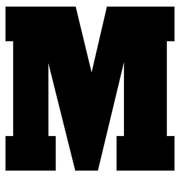 "Alphabet M (Uppercase letter m), Letter M" Art Print for Sale by Marwa ...