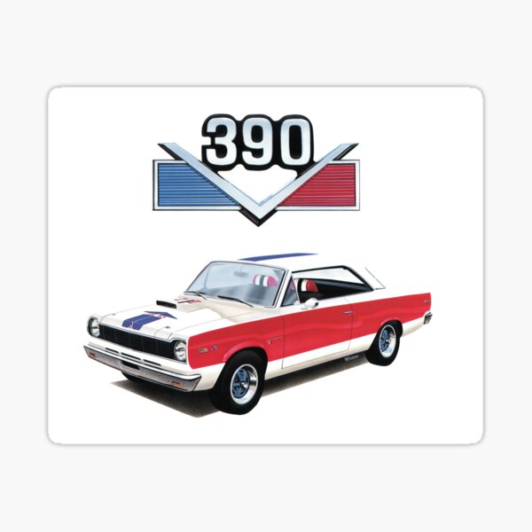 "1969 AMC Rambler" Sticker for Sale by Retrostickersnz | Redbubble