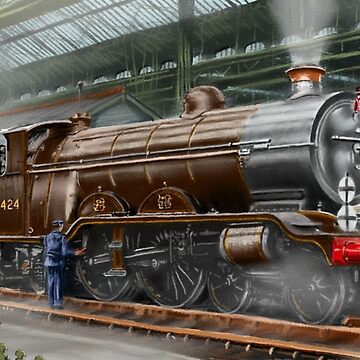 "LBSC Atlantic Express Locomotive “Beachy Head”" Poster for Sale by ...