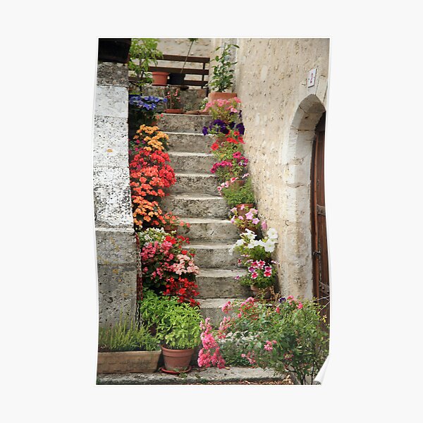 "Pretty Steps, France" Poster by PaulineC | Redbubble