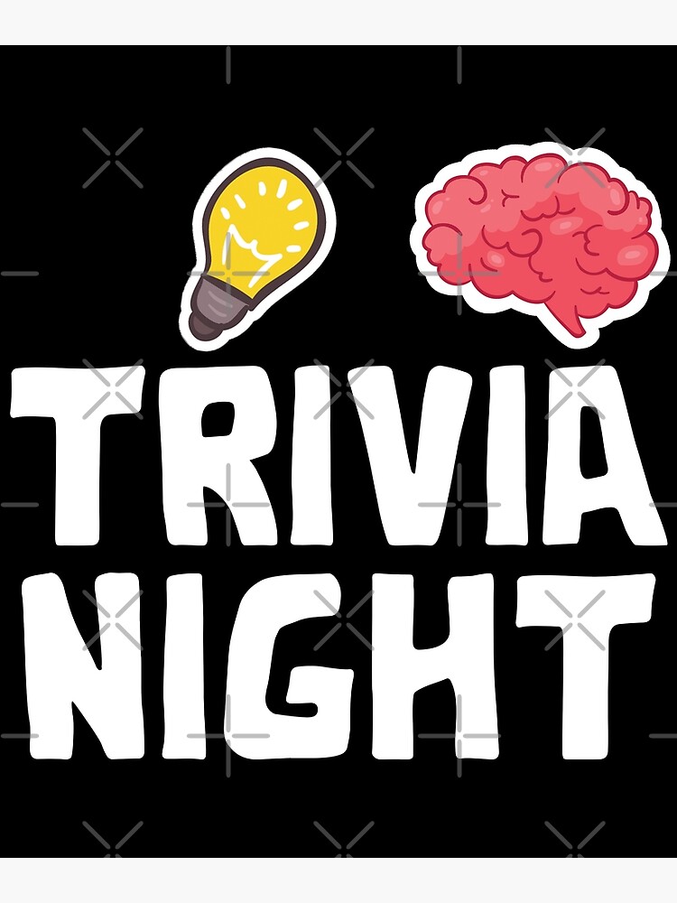 "trivia night" Poster for Sale by Adilka | Redbubble