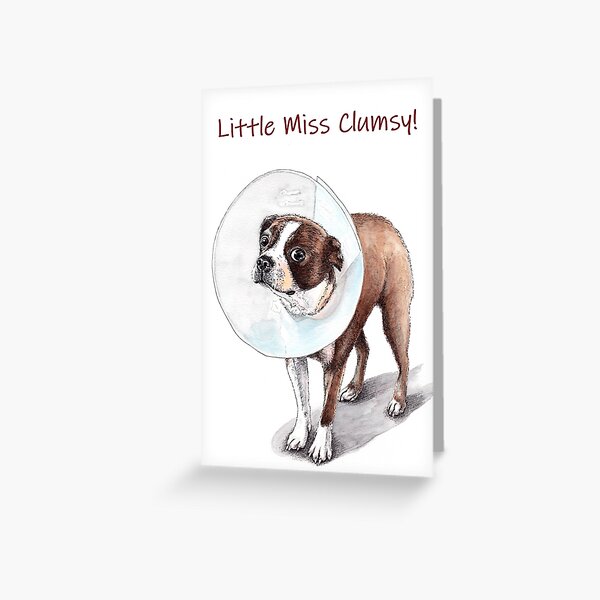 "Little Miss Clumsy!" Greeting Card for Sale by aliroobs | Redbubble
