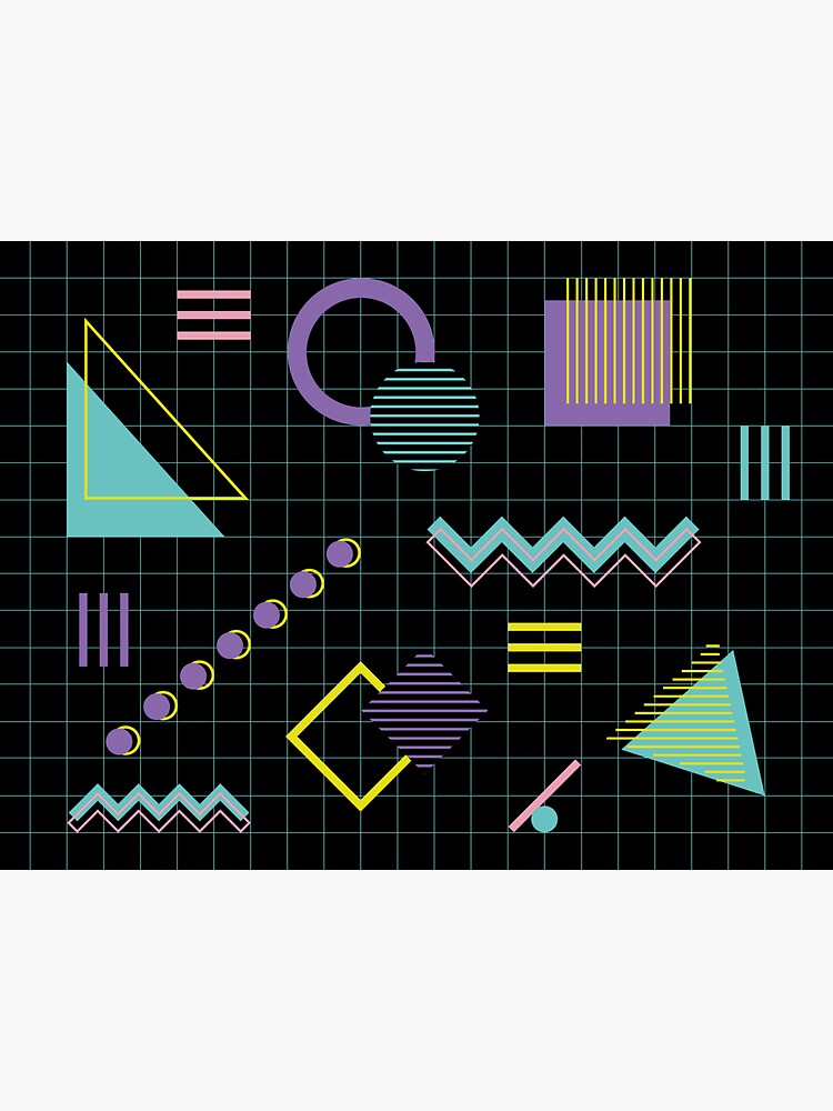 "Memphis pattern 4 - Retro 80s / 90s" Sticker by GraphicWave | Redbubble