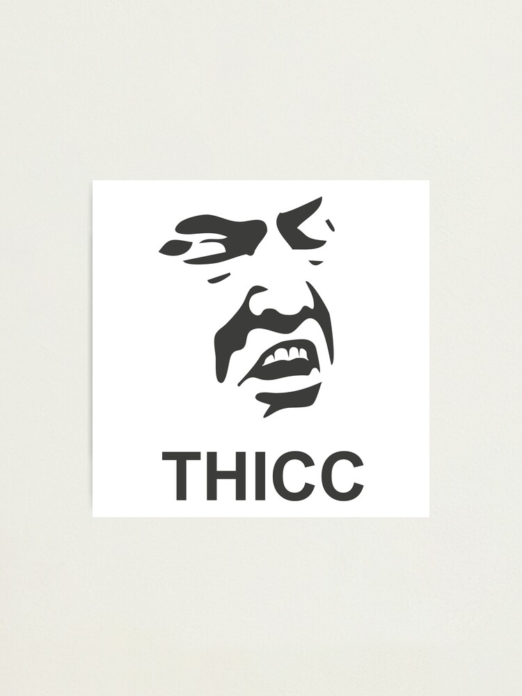 "Trump THICC Meme" Photographic Print by FinestMeme | Redbubble