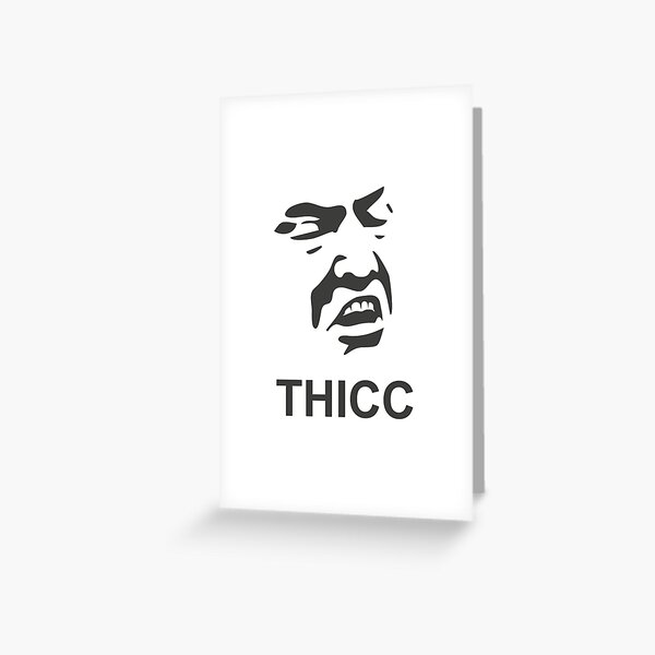 "Trump THICC Meme" Greeting Card for Sale by FinestMeme | Redbubble