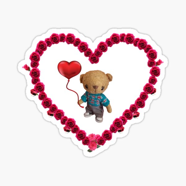 "Teddy bear love" Sticker by hjames | Redbubble