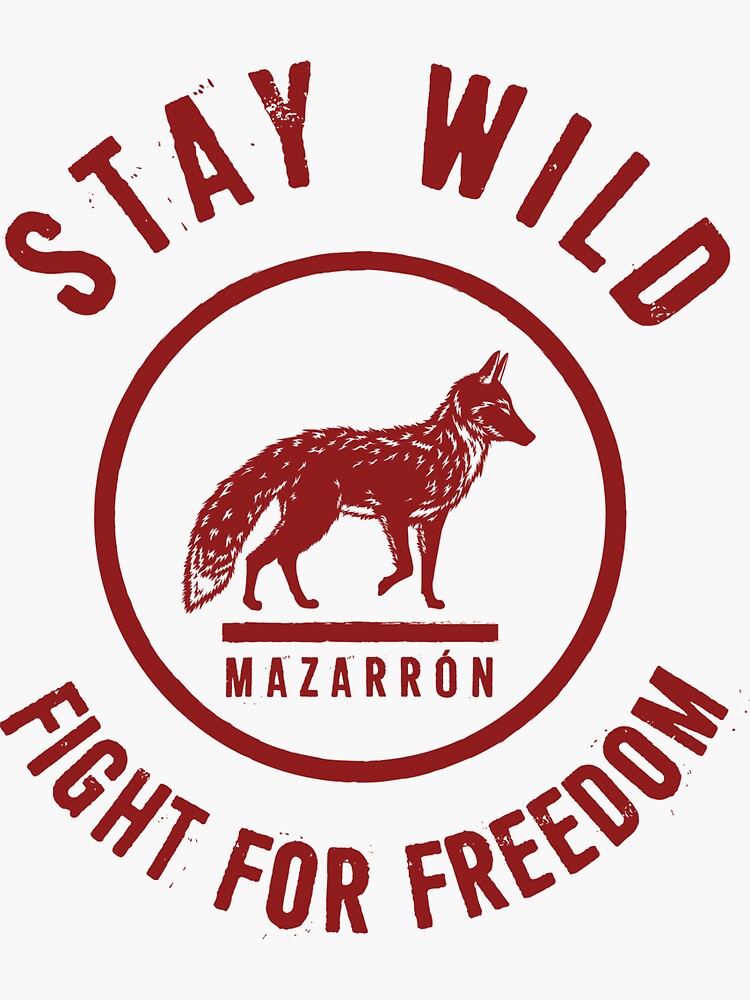 "Mediterranean Fox Fight For Freedom" Sticker for Sale by mzrn ...