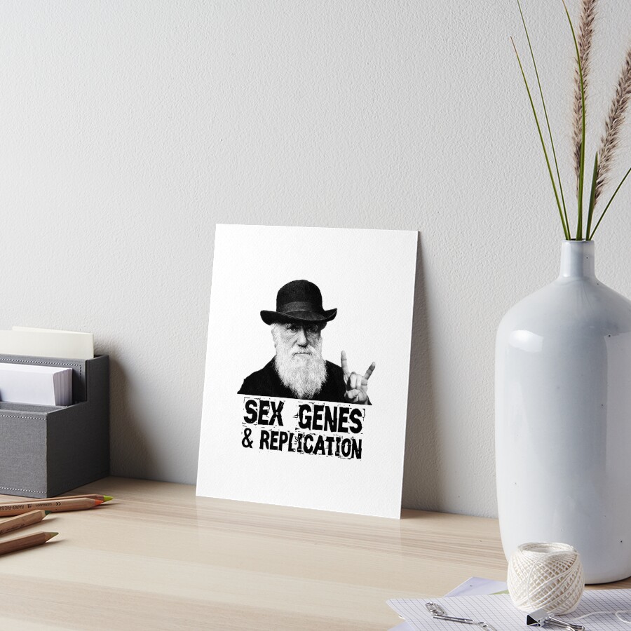 Charles Darwin Sex Genes And Replication Art Board Print By