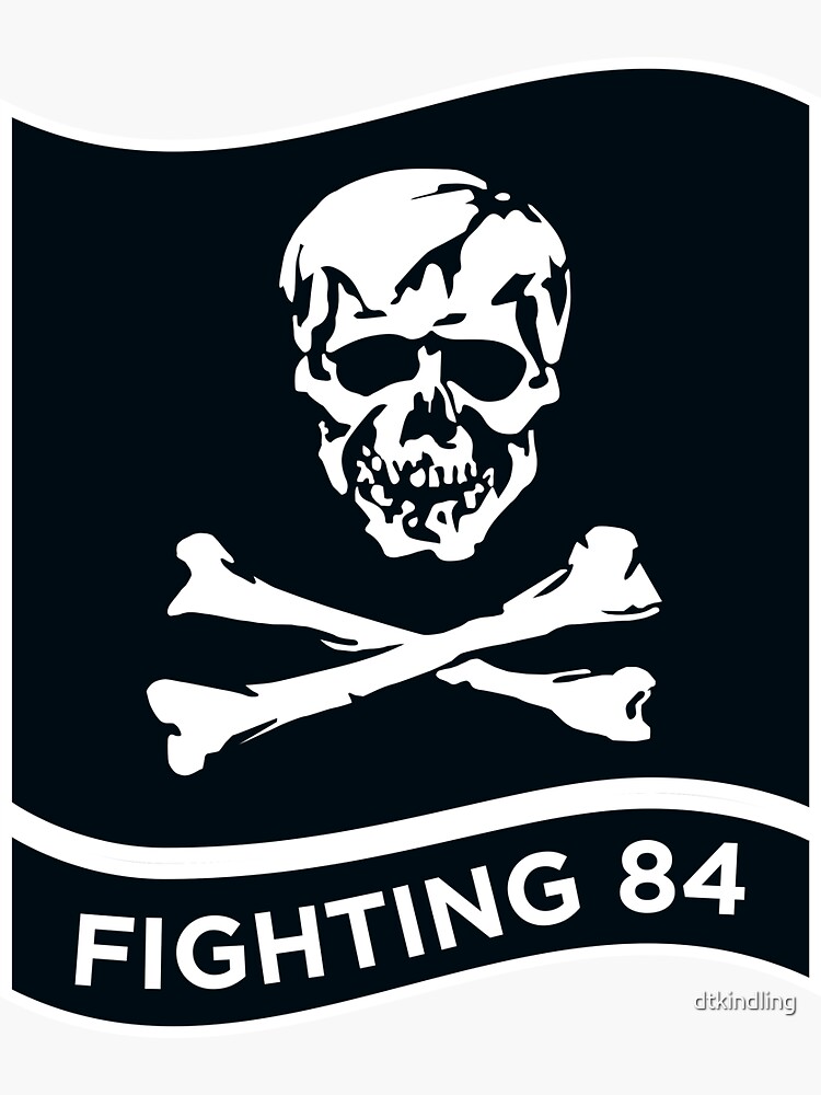 "VF-84 THE JOLLY ROGERS" Sticker for Sale by dtkindling | Redbubble