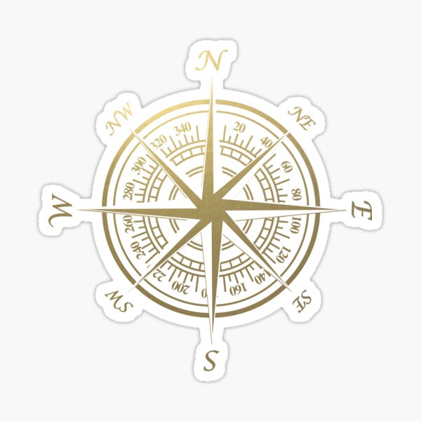 "compass" Sticker for Sale by Designs111 | Redbubble