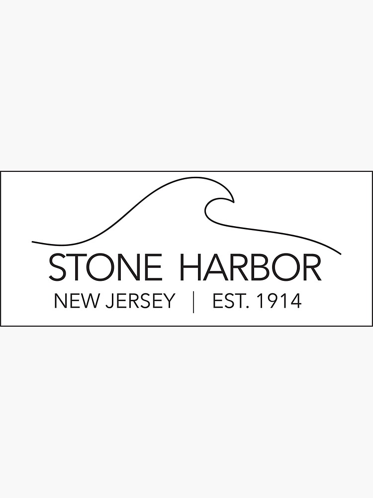 "Stone Harbor" Sticker for Sale by waves4 | Redbubble