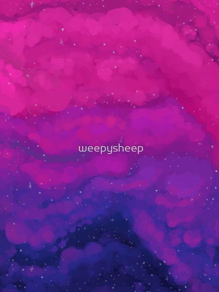 "Bisexual Pride (Magenta, Blue, Purple) Space" iPhone Case for Sale by ...