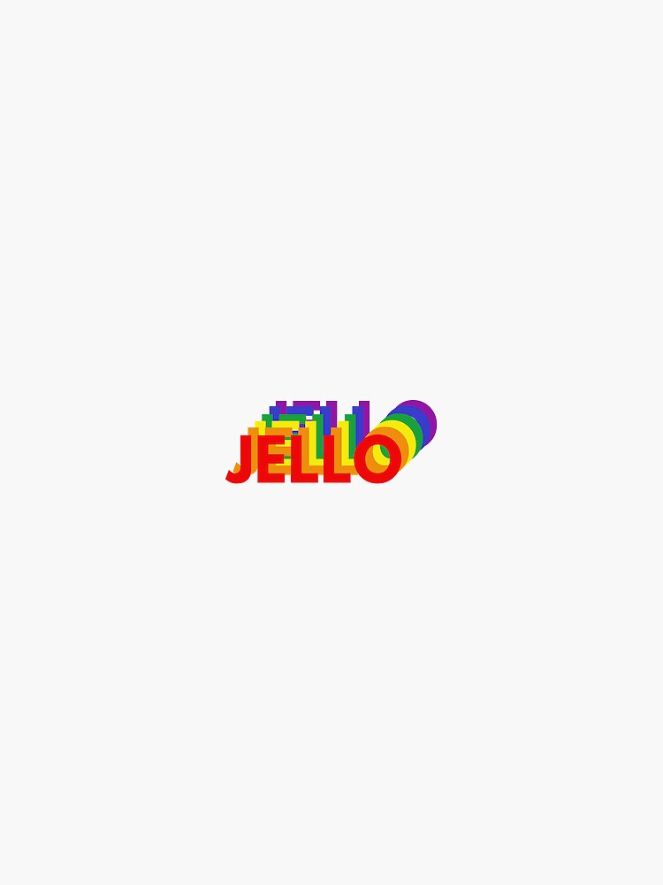 "Jello" Sticker for Sale by rebelforkicks | Redbubble