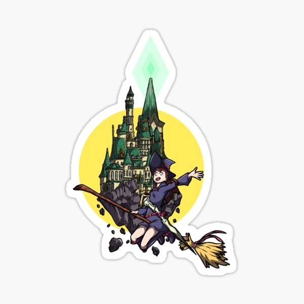 "LWA Anime Art" Sticker for Sale by brokengrin | Redbubble