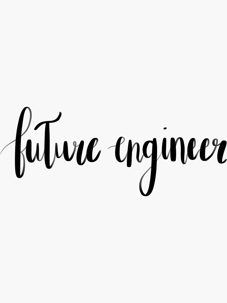 "Future Engineer" Sticker by vadasyva | Redbubble