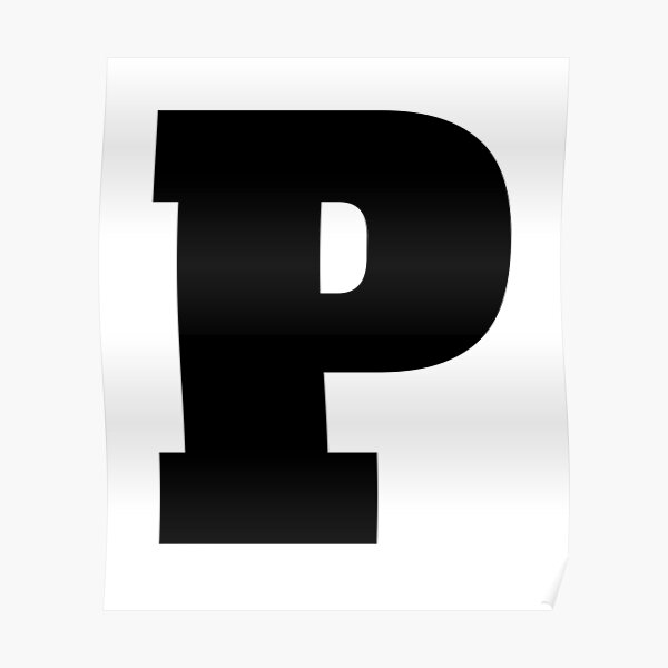 "Alphabet P (Uppercase letter p), Letter P" Poster for Sale by ...