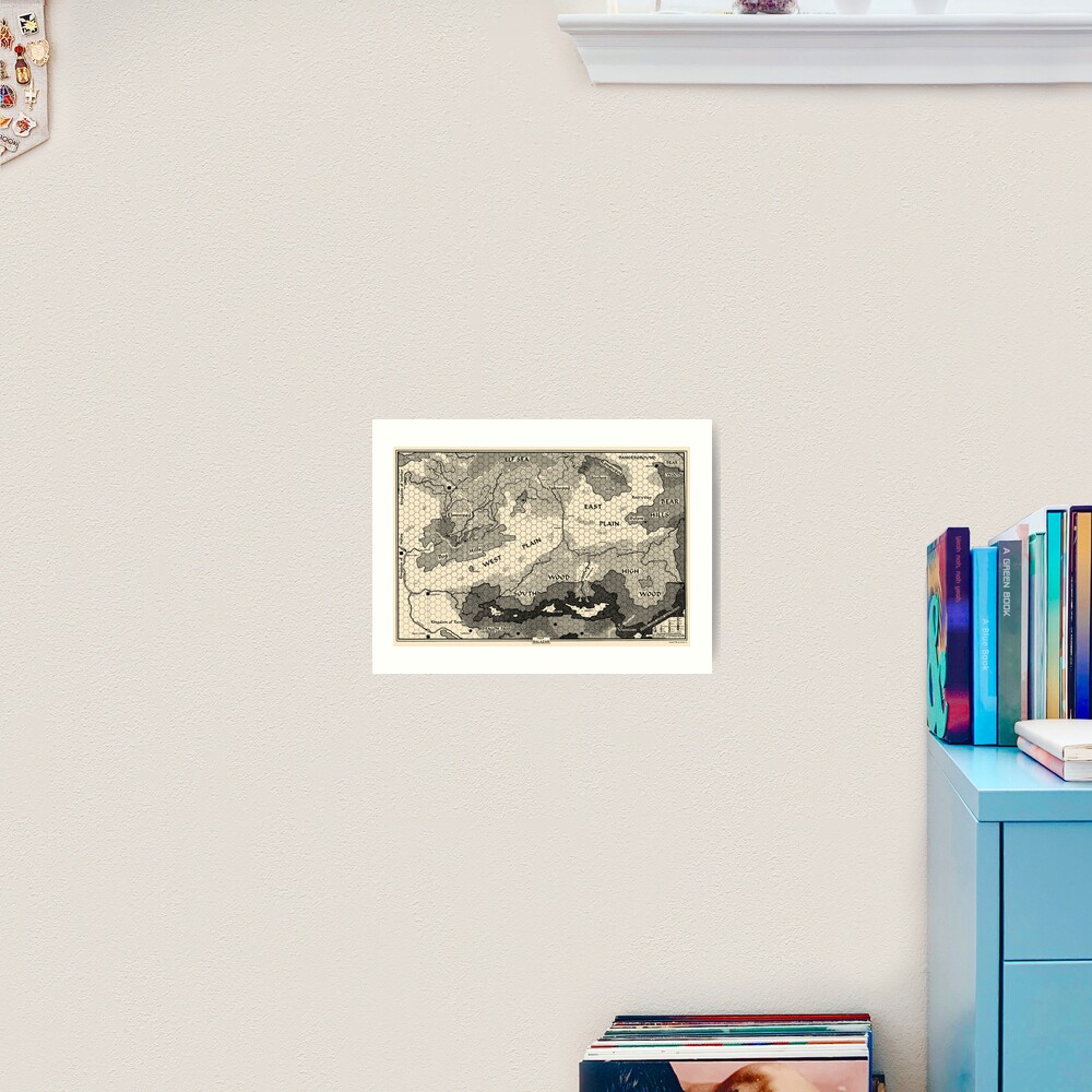 "Map of Balazar (Griffin Mountain)" Art Print for Sale by Chaosium ...