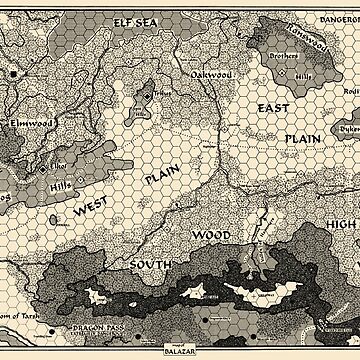 "Map of Balazar (Griffin Mountain)" Poster for Sale by Chaosium | Redbubble