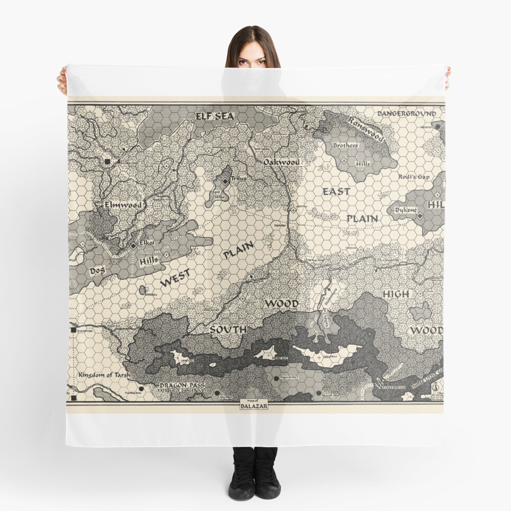 "Map of Balazar (Griffin Mountain)" Poster for Sale by Chaosium | Redbubble
