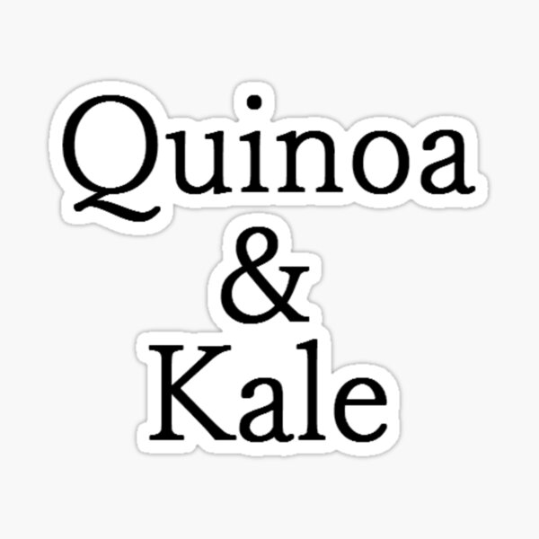 "Quinoa and Kale" Sticker by MaggieLeng | Redbubble