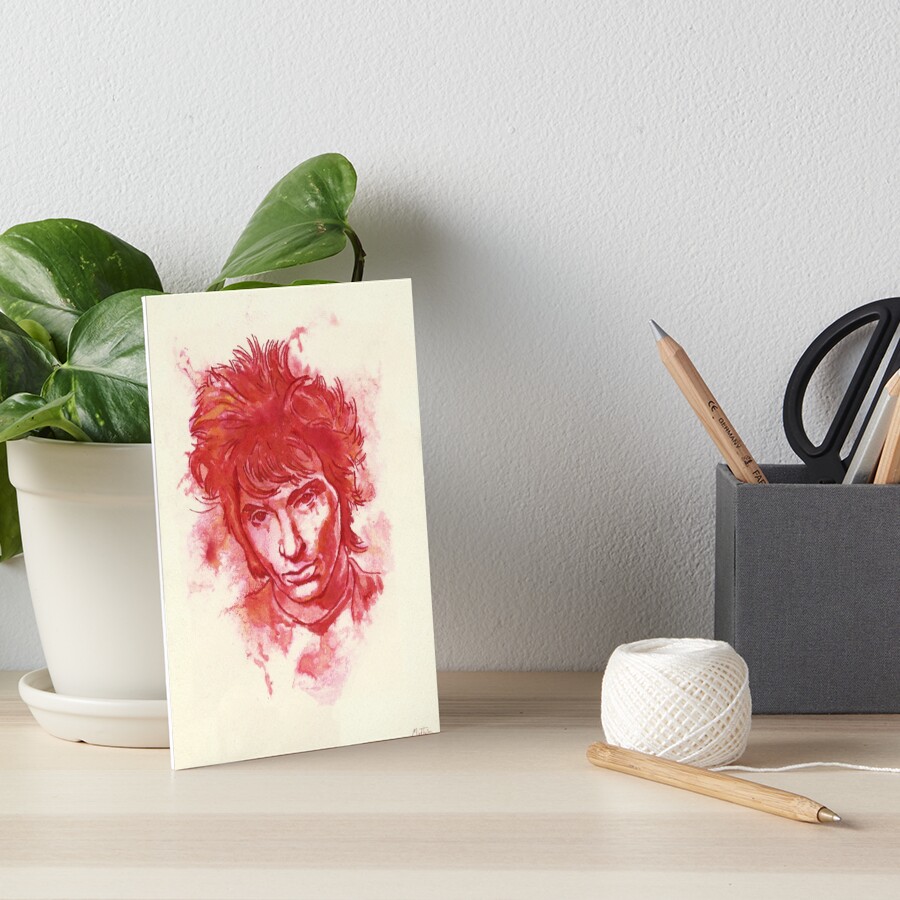 "Johnny Thunders portrait Mad Twins - wet ink on paper" Art Board Print ...