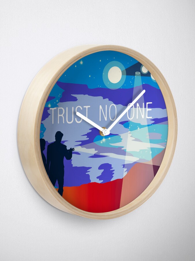 "The X Files Trust no one Mulder and Scully" Clock for Sale by ...