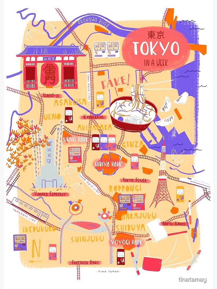 Tokyo Suburbs Map