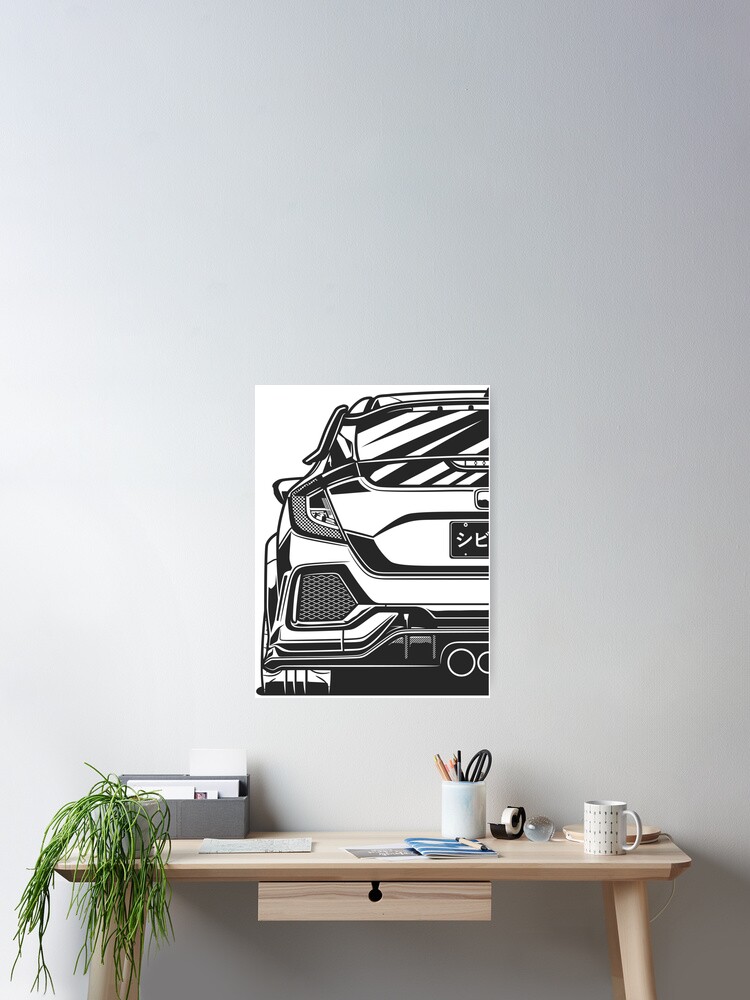 "Civic Type R Fragment" Poster for Sale by OlegMarkaryan | Redbubble