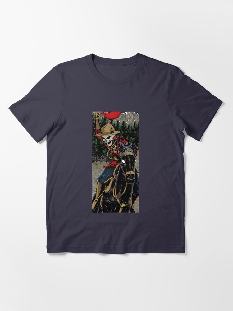 "Skeleton Mountie Riding demon horse" T-shirt for Sale by ...